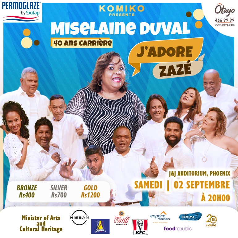 MISELAINE DUVAL - J'adore zazé 40 ans carrière | Otayo.com