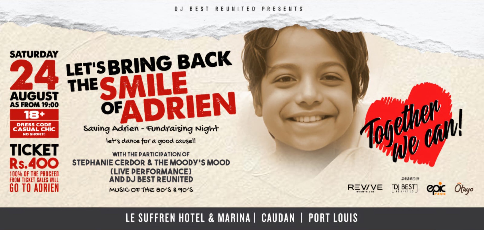 Let's Bring Back The Smile of Adrien | Otayo.com
